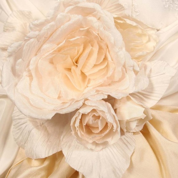 St. Pucchi | Dresses | St Pucchi Eliana Z35 Ivory Blush Flowers Silk ...